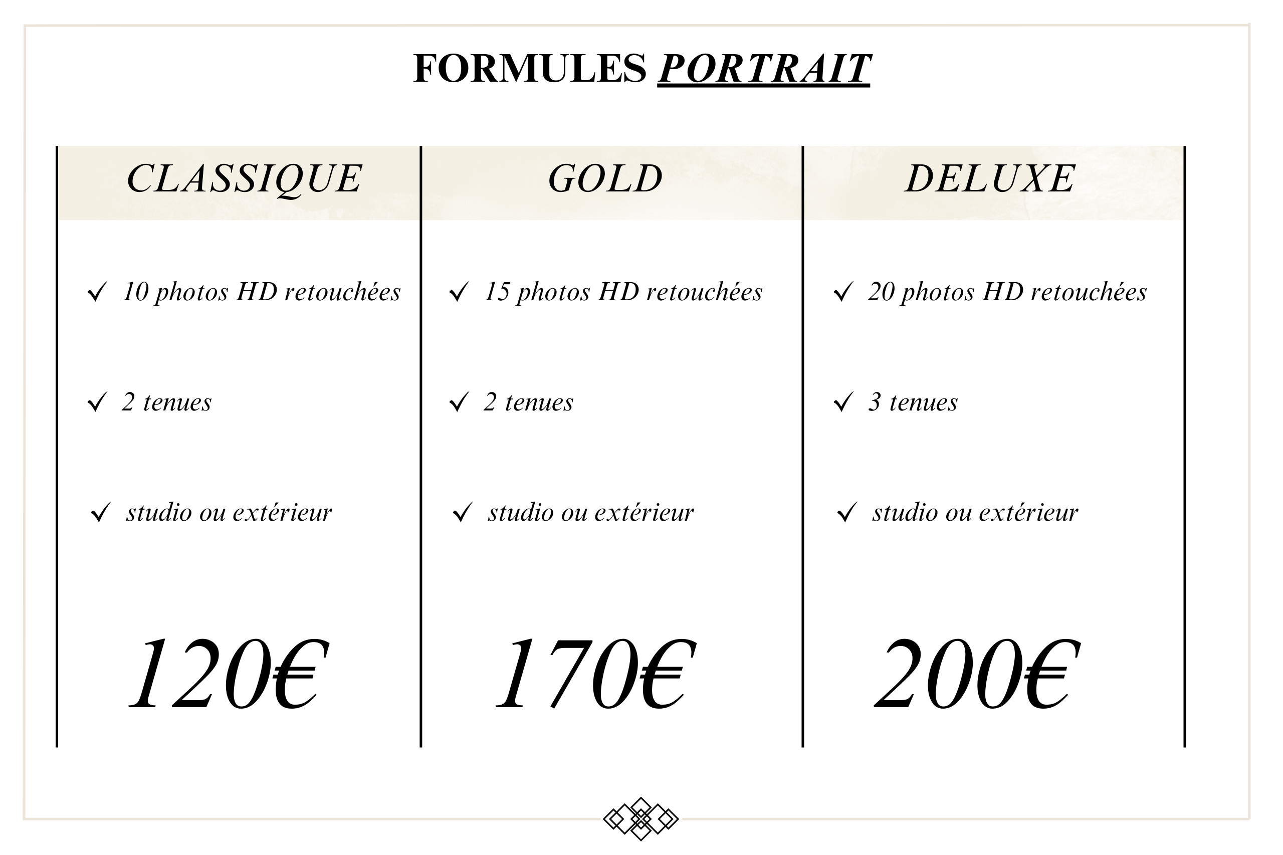 TARIFS - Roger Moniz Photographe